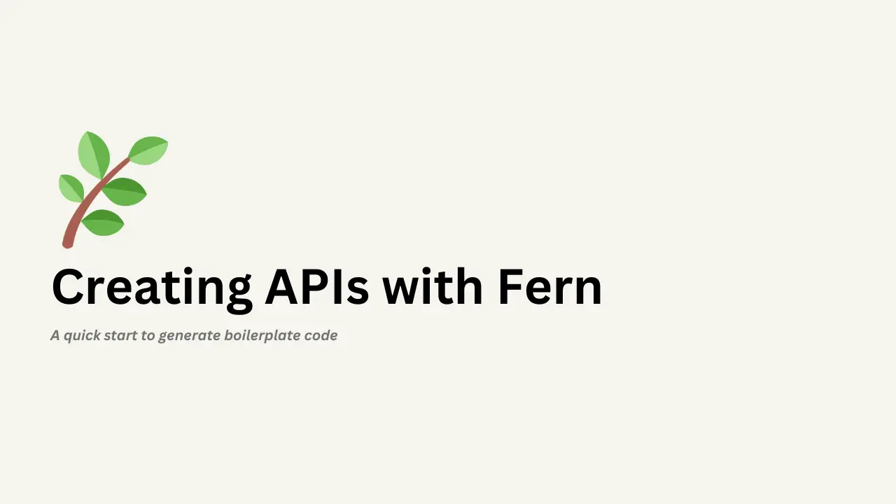 Generating Express.js Boilerplate with Fern API | ahkn.dev