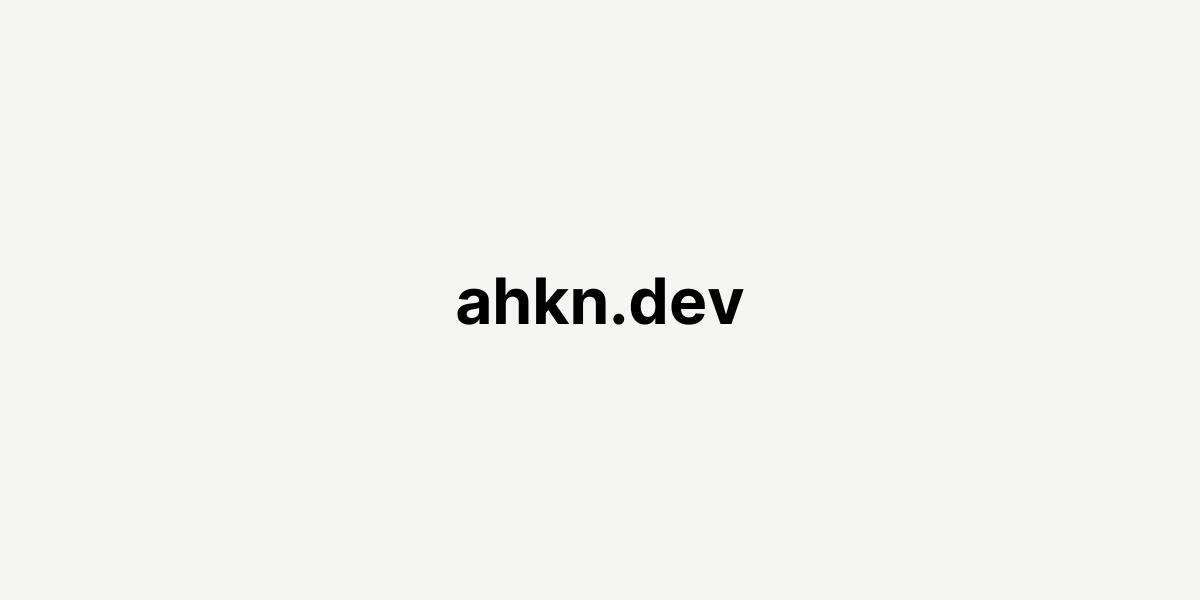 ahkn.dev